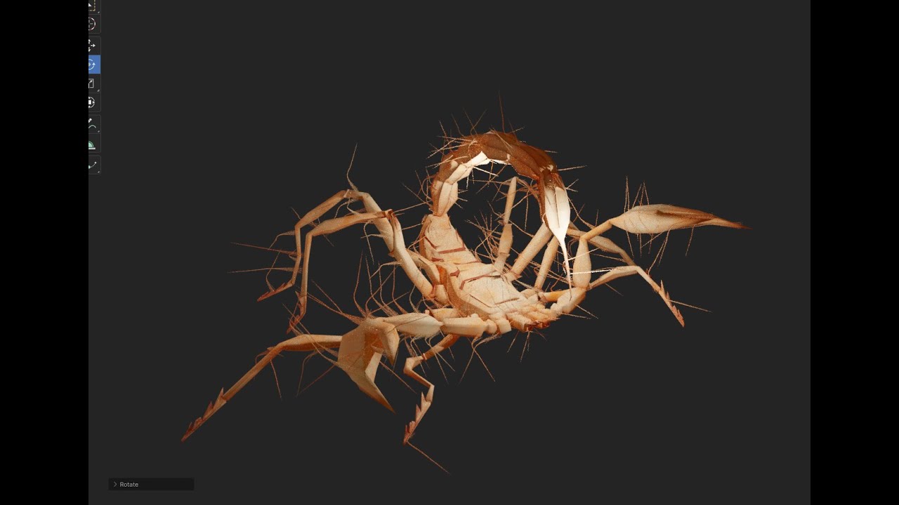 3d Scorpion Design #01 : Cont - YouTube