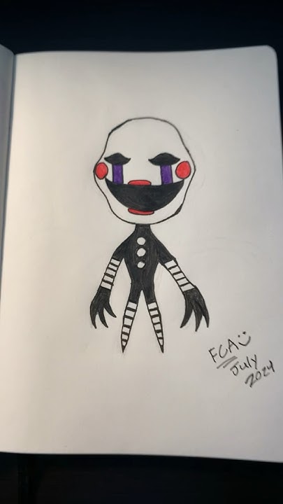 Drawing The Puppet from FNaF in my own style! #shorts #art #drawing #fnaf #fnaffanart #fnafart ...