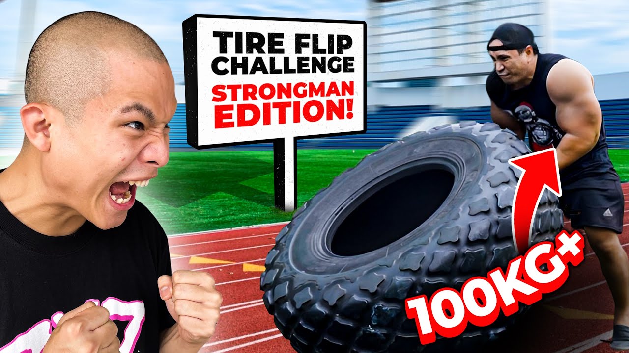 BALIKIN BAN TRUCK STRONGMAN 150KG = 1 JUTA! (LIGA STRONGMAN EPS. 2 ...