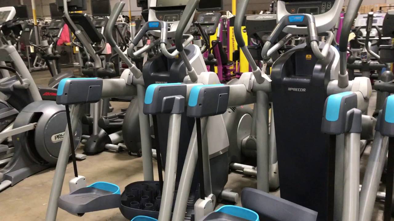 Precor AMT 885 with P80 Monitor - YouTube