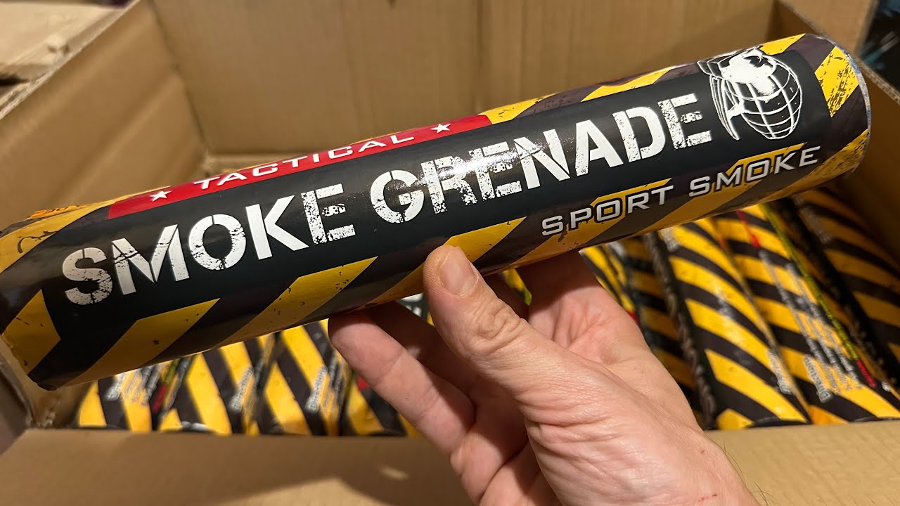Tactical Smoke Grenades - Two Sizes - Fireworks - YouTube