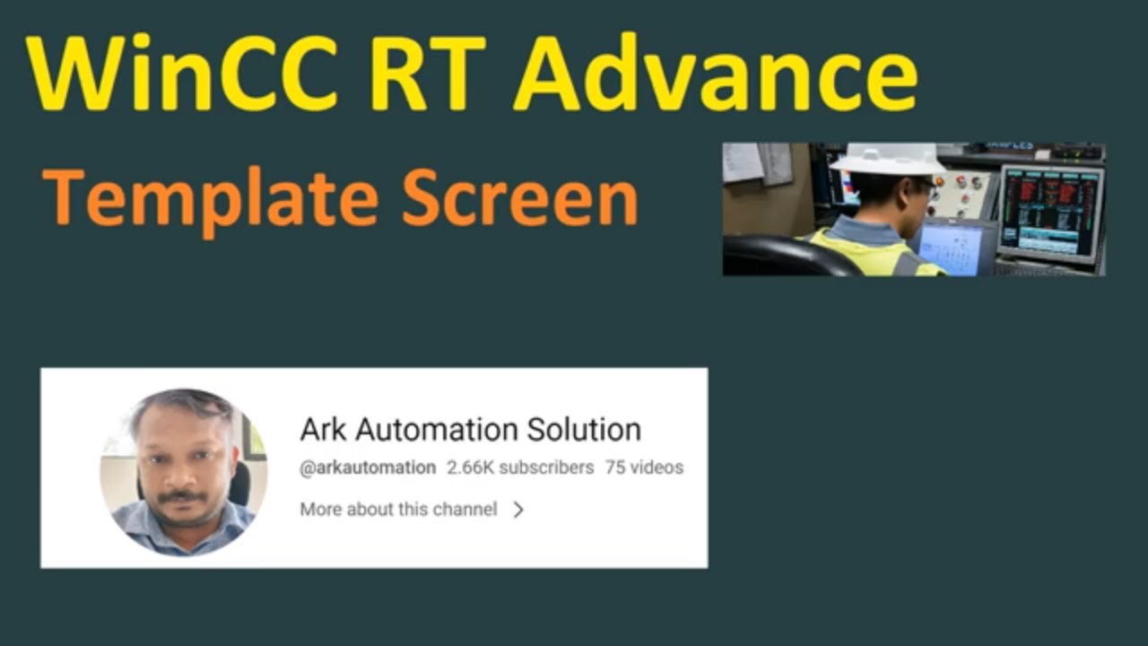 How To Use Template Screen In TIA Wincc - YouTube