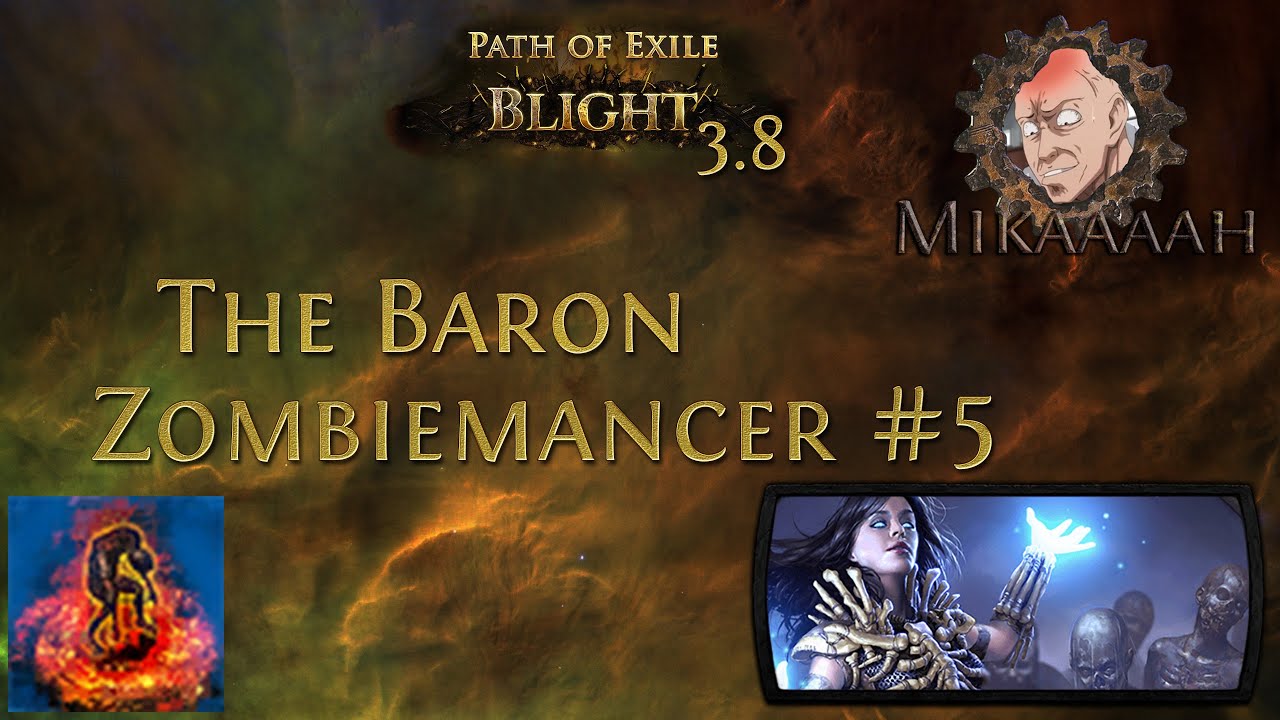 [PoE 3.8] The Baron Zombiemancer - Chimera Kill - YouTube