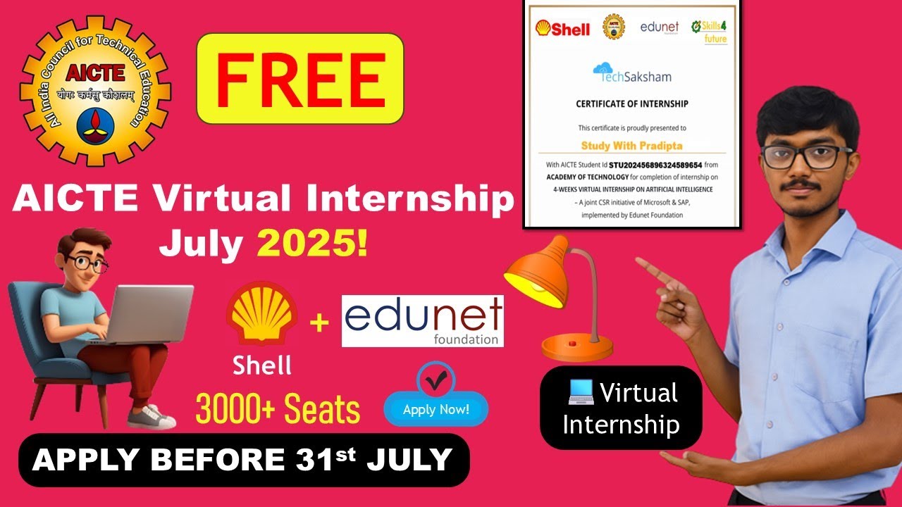 Free AICTE Virtual Internship 2025 | Shell x Edunet AI Internship ...