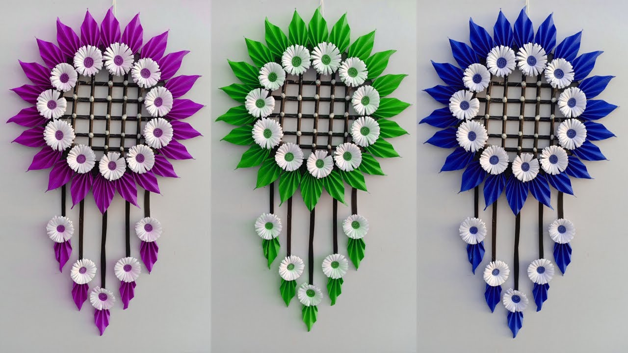 PAPER CRAFT!!! WALL HANGING CRAFT IDEAS!! ROOM DECORATION/DIY ART AND ...