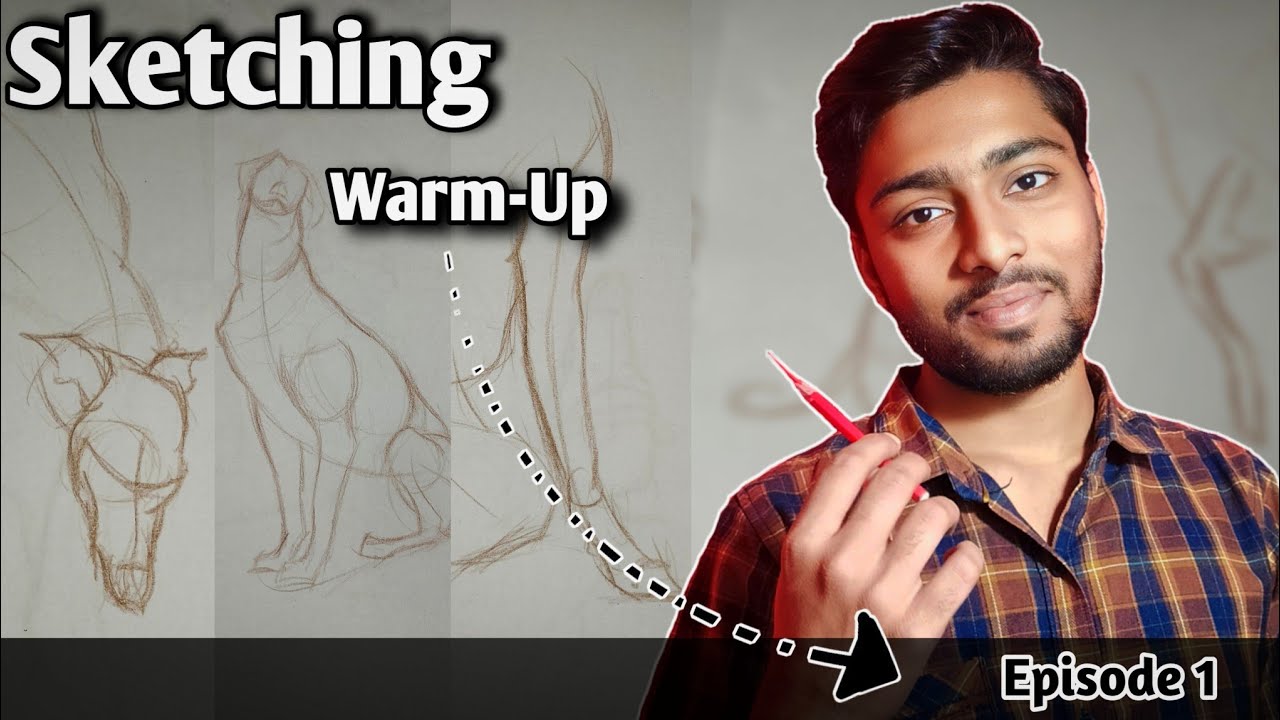 Sketching warm-up Episode 1 - YouTube