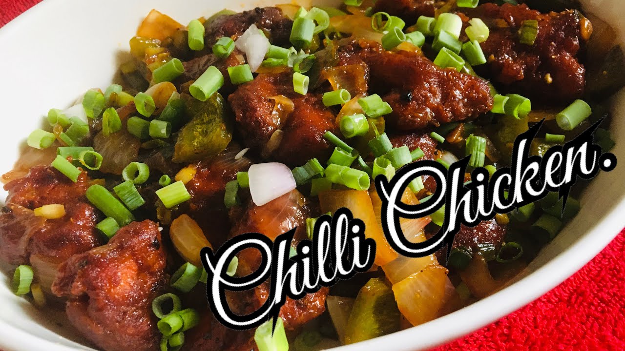 Chilli Chicken Restaurant Style | Dry Chilli chicken Recipe | Indo ...