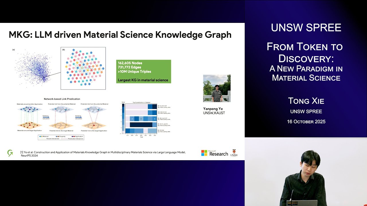 UNSW SPREE 202510-16 Tong Xie - From Token to Discovery: A New Paradigm ...