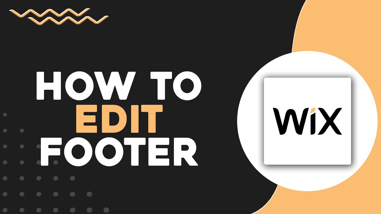 How To Edit Footer on Wix (Quick & Easy) - YouTube