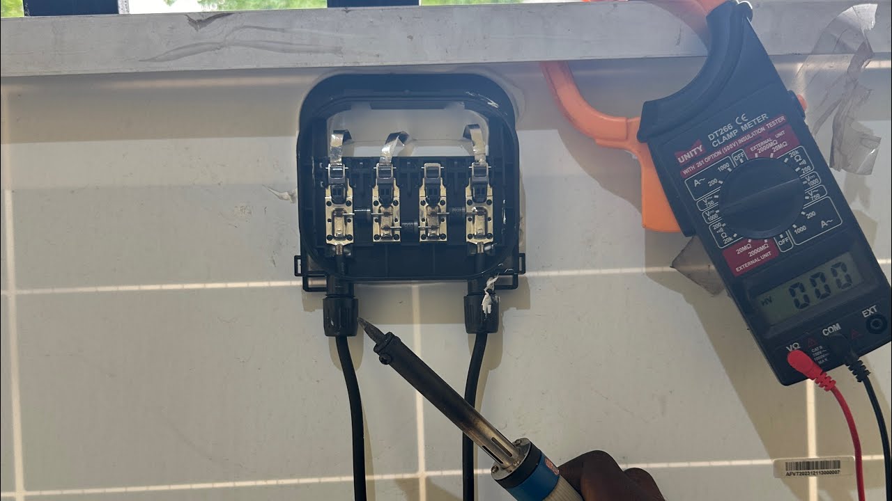 How to Fix Solar Panels Damaged by Lightning | Diode Replacement ...