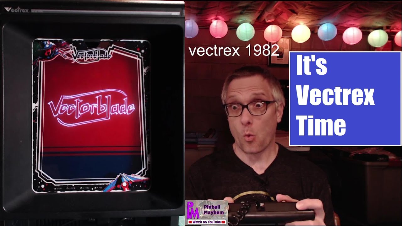 Vectrex gaming system 1982 - Vector Blade homebrew game - YouTube