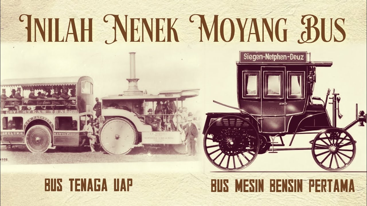 SEPERTI INILAH BENTUK BUS PERTAMA DI DUNIA‼️SEJARAH LAHIRNYA BUS DI ...