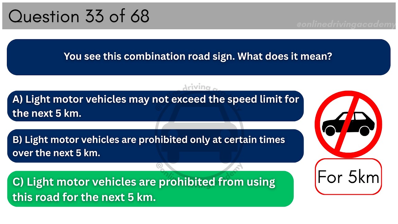 Confusing Road Sign & Rules of the Road Questions | Real Learner's ...