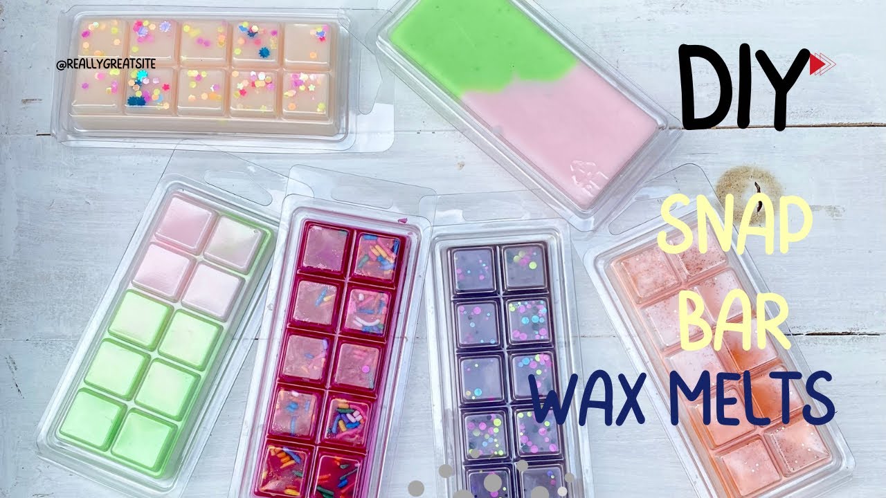 DIY COLORFUL WAX MELT SNAP BARS - YouTube