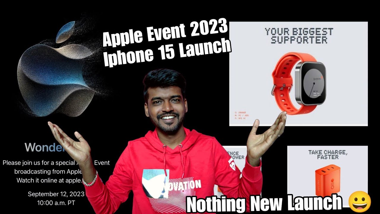 Apple Event 2023 💯 Apple iPhone 15 series launch 🛑 Nothing Watch pro ...