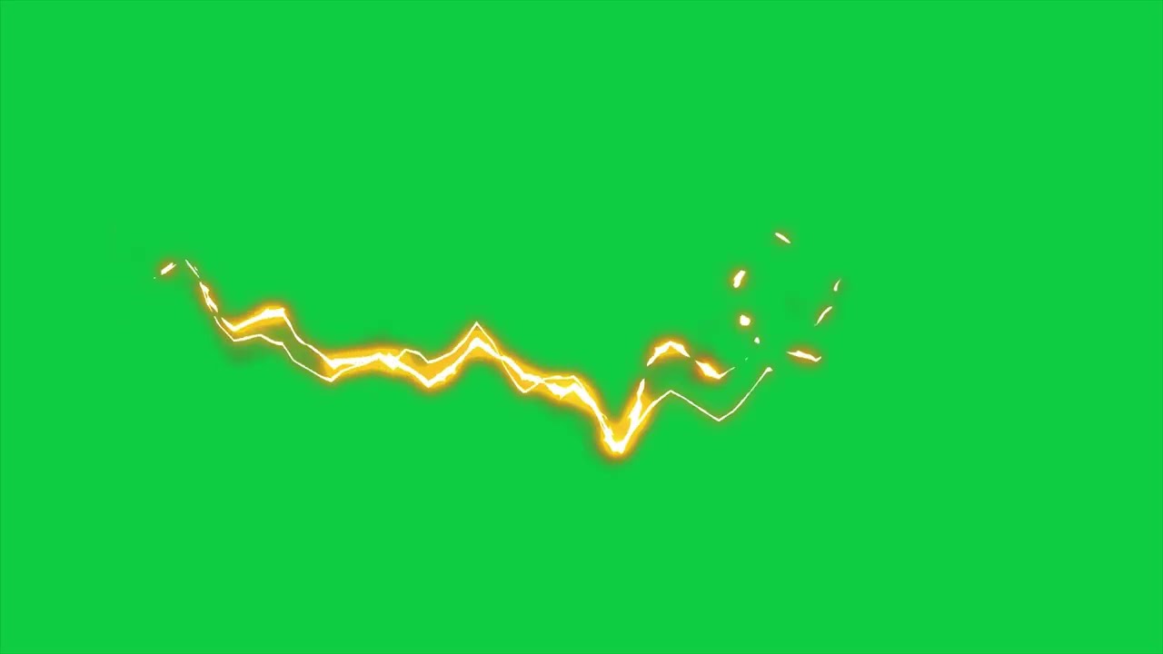 Green screen Flash Spark strike effects 2D animation (Adobe After ...