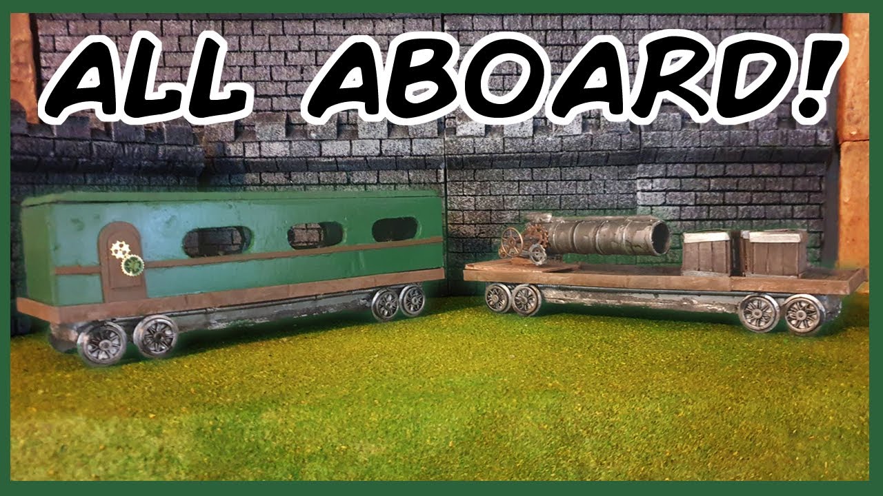 Modular Train Carriages for DND - YouTube