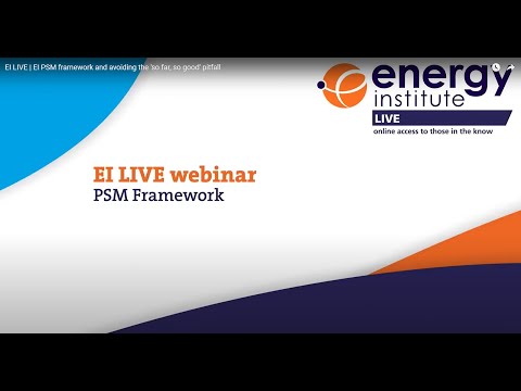 EI LIVE | EI PSM framework and avoiding the 'so far, so good' pitfall ...