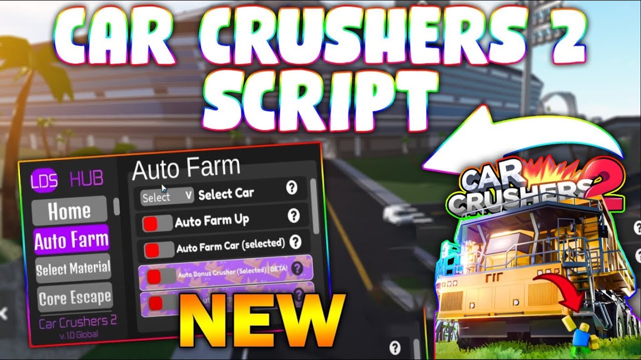 *NEW* Car Crushers 2 Script (PASTEBIN 2024) (INFINITE MONEY, FAST ...