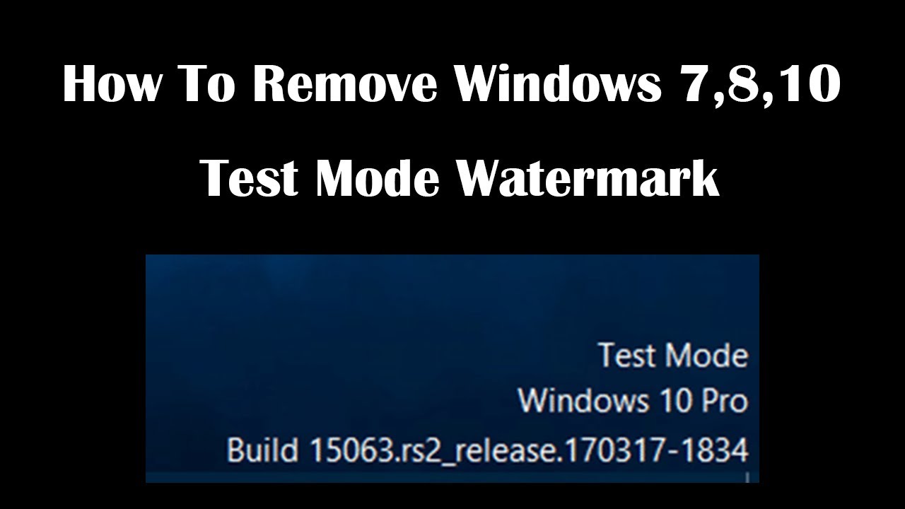 How To Remove Windows 7,8,10 Test Mode Watermark 2021/Kuys Josh Tv. Ph ...