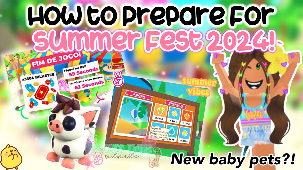 How to PREPARE For SUMMER FEST In Adopt Me *2024* Its Cxco Twins - YouTube