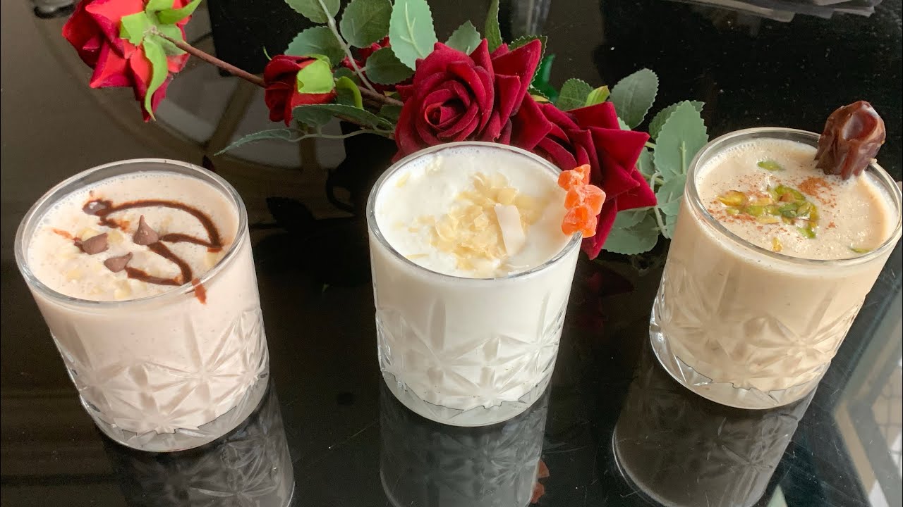 How to make 3 Types of Lassi | Laban | Ramadan Special | Dates Lassi ...