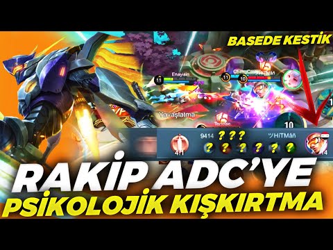 RAKİP ADCYE PSİKOLOJİK FIŞKIRTMA (DOĞUYOR BASEDE KESİYORUZ) | Mobile legends