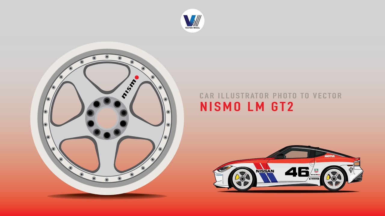 NISMO LM GT2/CAR ILLUSTRATOR PHOTO TO VECTOR - YouTube