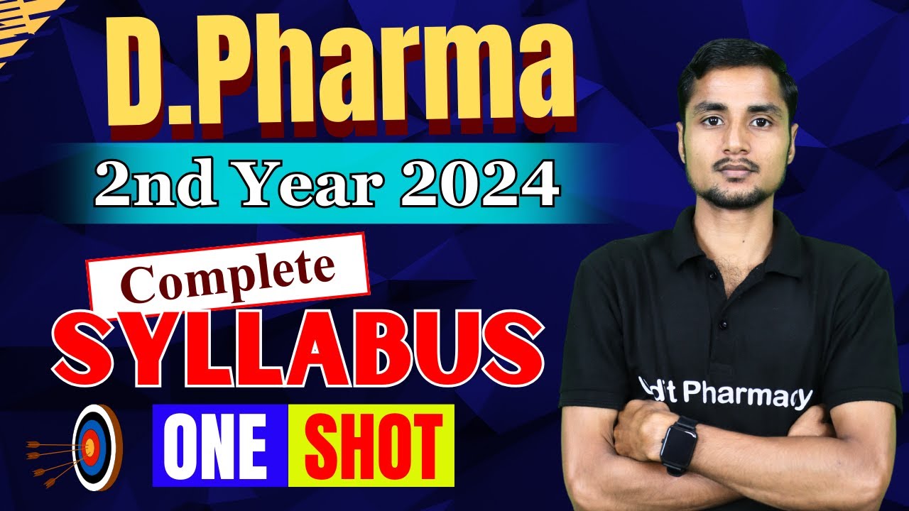 D.Pharma 2nd Year New Syllabus 2024 । क्या क्या पढ़ना है 2024 में | D ...