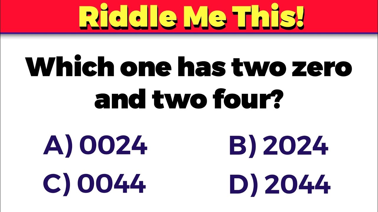 ONLY A GENIUS CAN ANSWER THESE 10 TRICKY RIDDLES | Riddles Quiz - Part ...