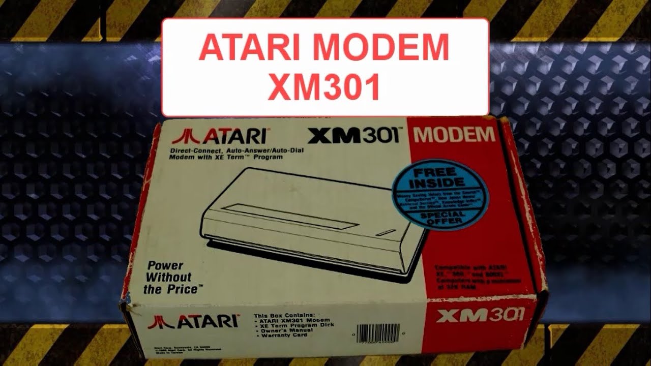 036 - ATARI MODEM XM301 - YouTube
