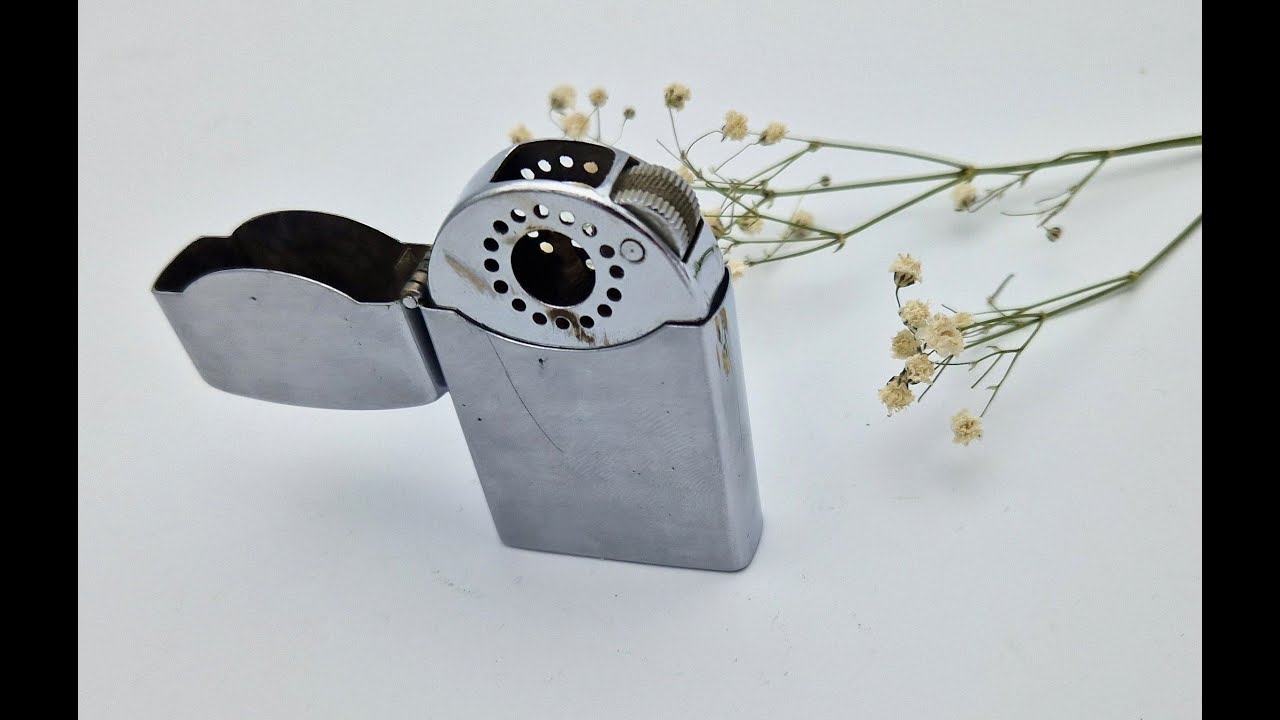 Encendedor de gasolina Zenith WINDPROOF, encendedor vintage de colección - YouTube