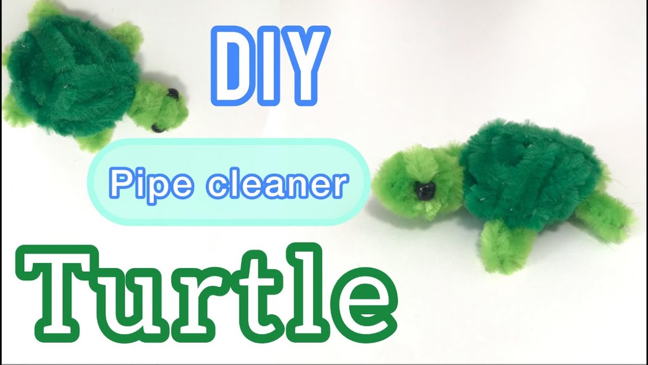 Easy Pipe Cleaner Turtle | NO GLUE | DIY Tutorial - YouTube
