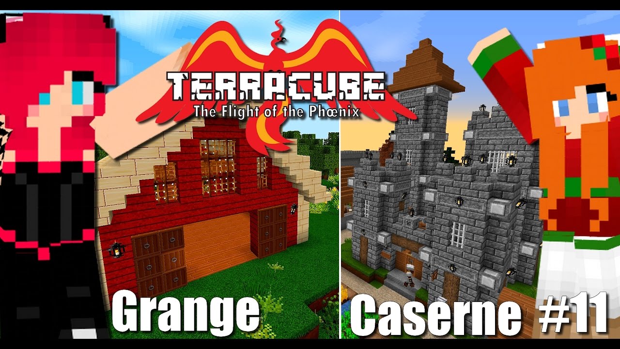 Minecraft | TerraCube: Caserne et grange - #10 - YouTube