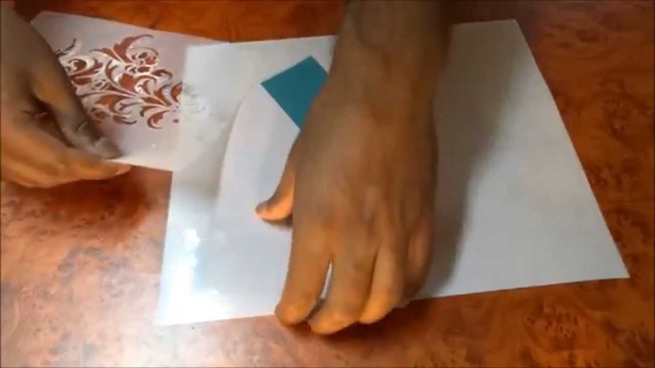 Tutorial: Using a sticky mat with a plotter (Stencil) - YouTube