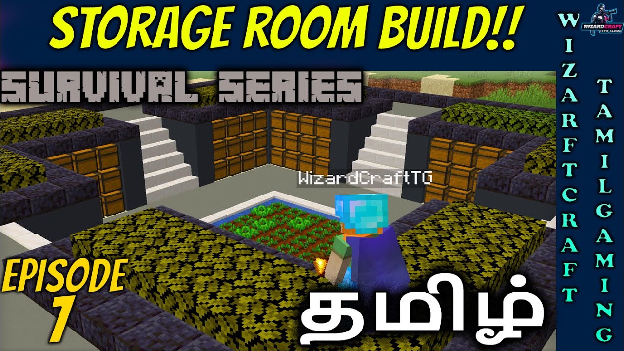 Minecraft Tamil Survival Ep-10 (Storage Room Build) || தமிழ் ...