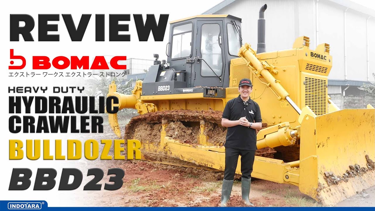REVIEW LENGKAP BOMAC HEAVY DUTY HYDRAULIC CRAWLER BULLDOZER BBD23 - YouTube