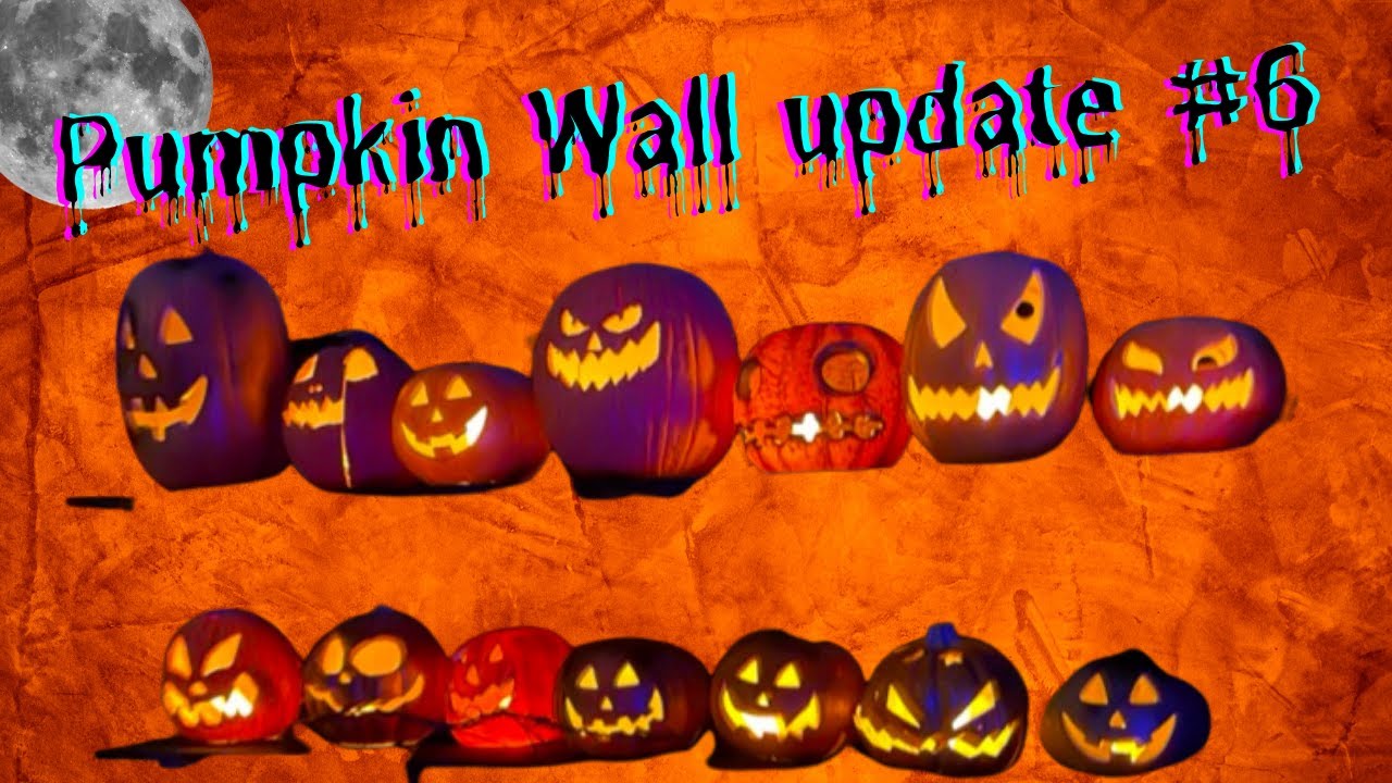 Spooky Halloween Yard Transformation: Pumpkin Wall Edition - YouTube