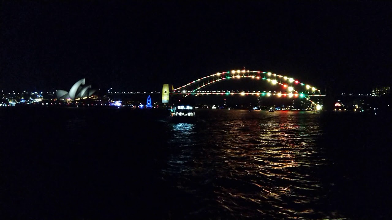 Harbor bridge ..lightning - YouTube