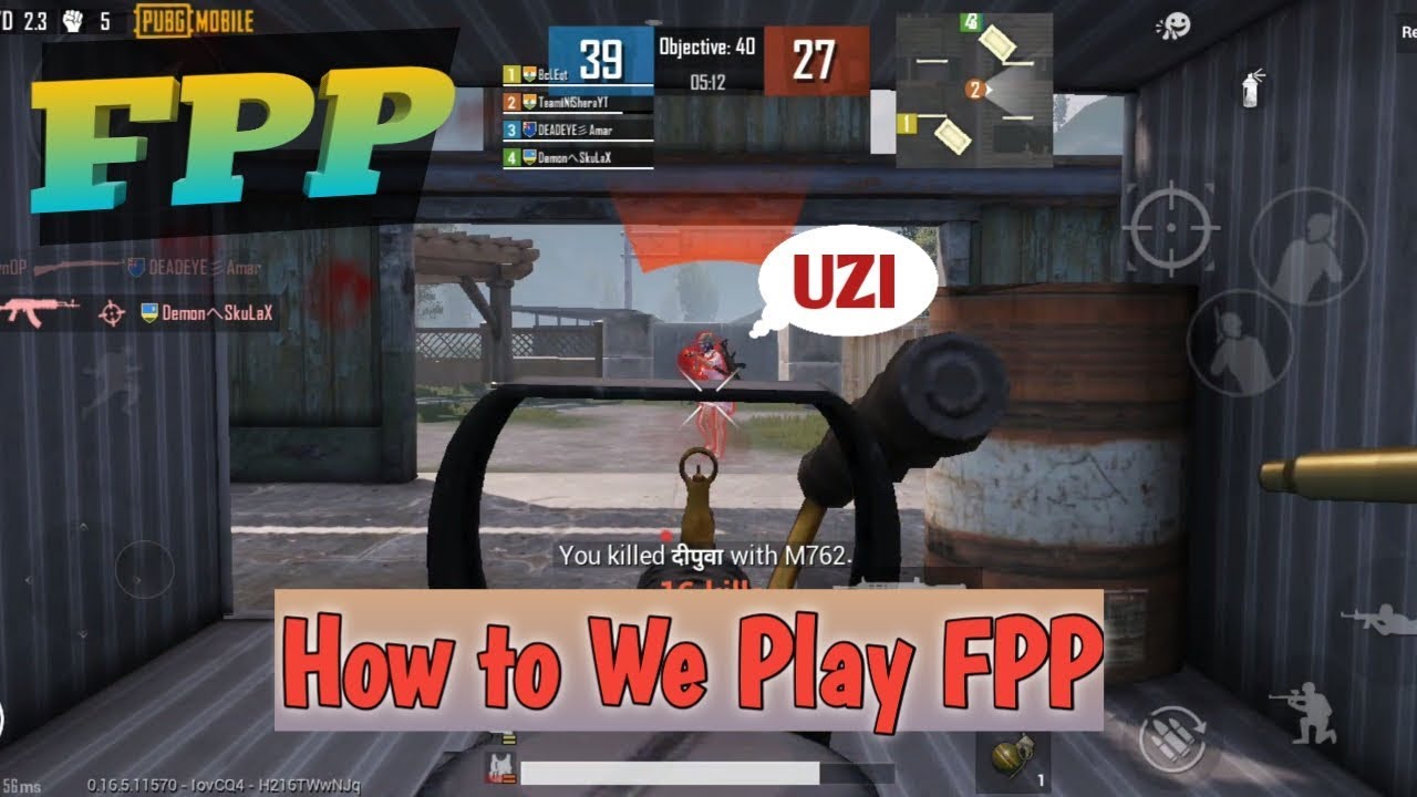 Pubg Mobile FPP TDM How To I Play FPP Shera gaming - YouTube
