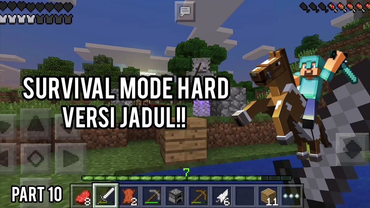 aku main game Minecraft versi jadul tapi mode hard!!part 10 - YouTube