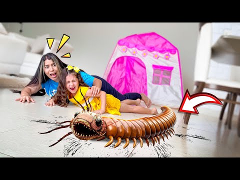 UM BICHO ASSUSTADOR APARECEU E TENTOU PEGAR A LARISSA E A LAYRA!! 