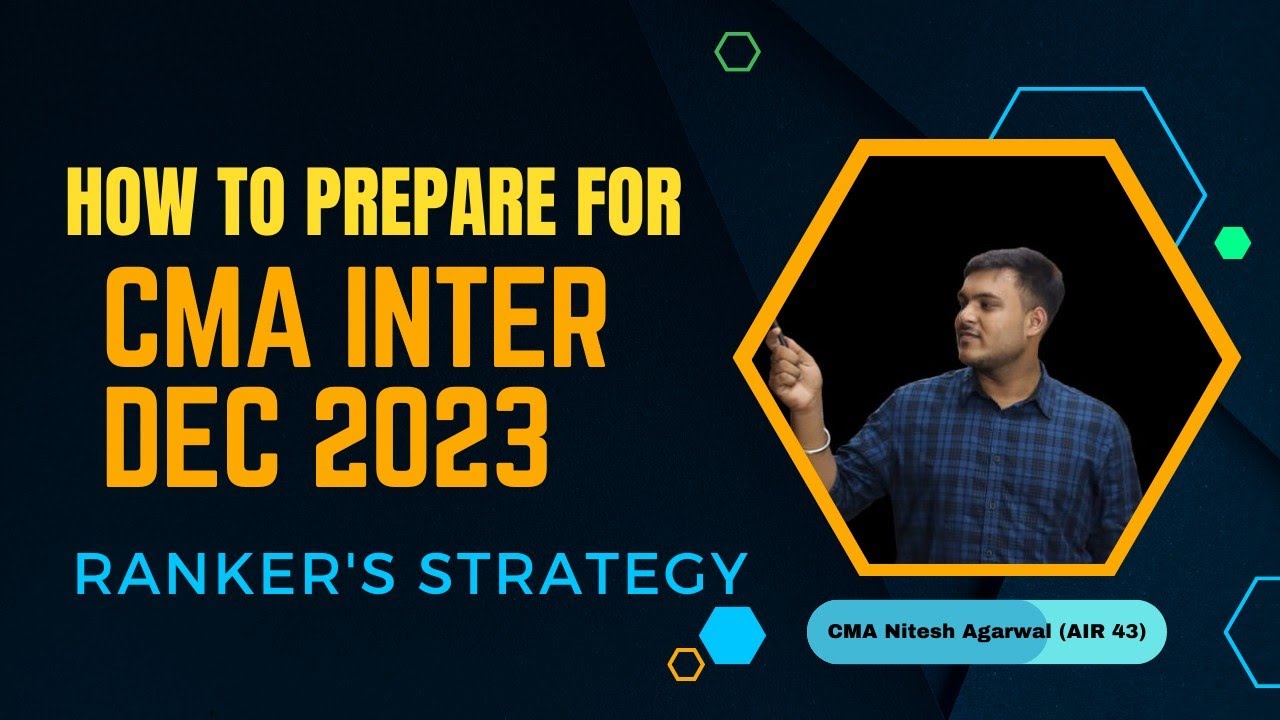 How To Pass CMA INTER (DEC23) | Best Strategy To Follow #cma #cmainter ...