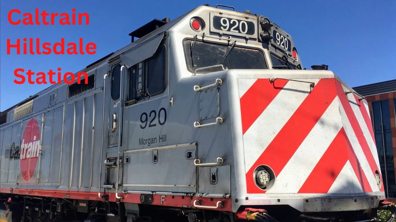 Caltrain At Hillsdale Station! - YouTube