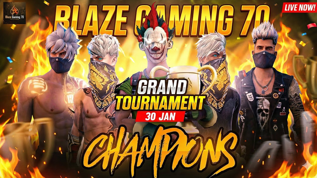 🔥 GRAND TOURNAMENT LIVE - 30 Jan | Highest Kills Wins! 🏆 | Blaze Gaming ...