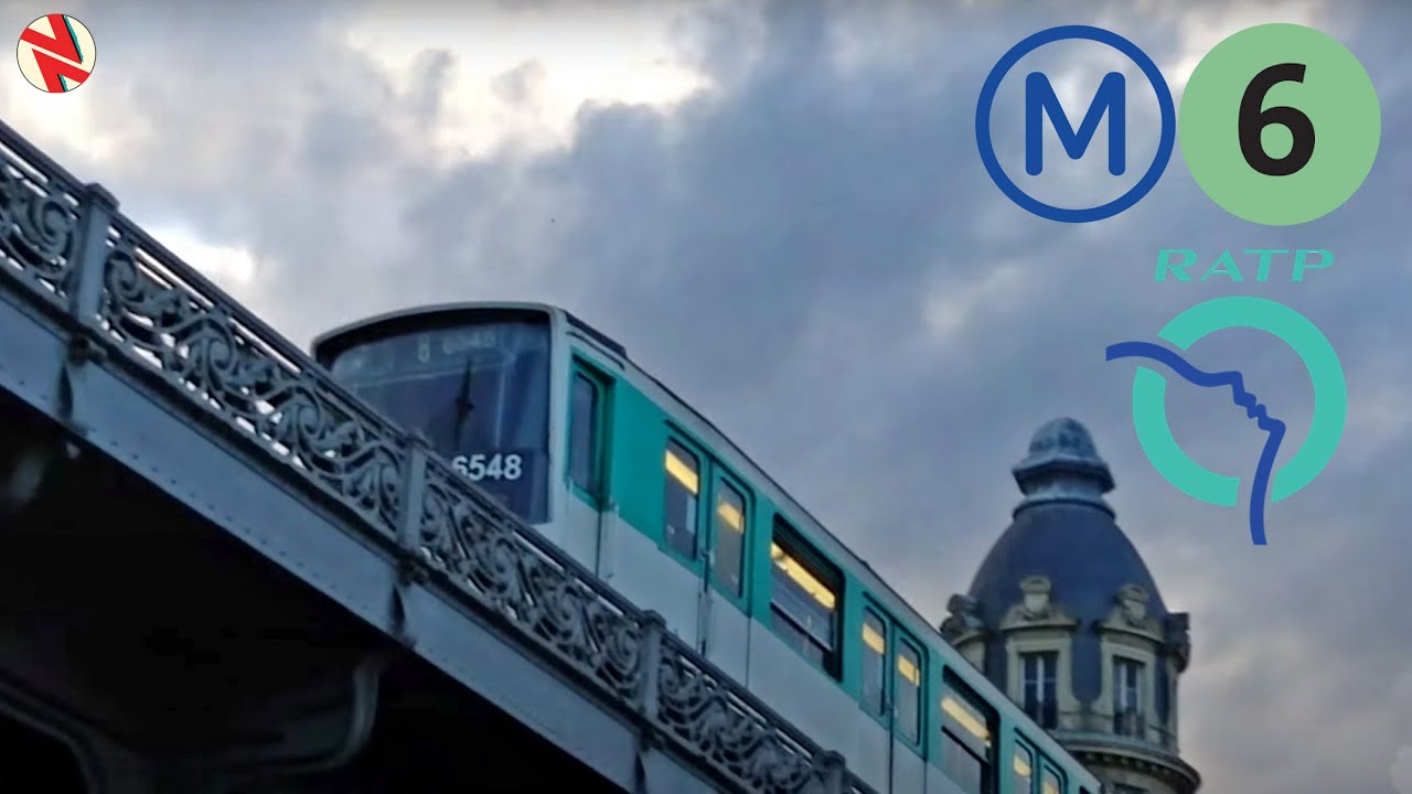 TRAINS MP-73 À PASSY, PONT DE PASSY, BIR-HAKEIM, LIGNE 6. - YouTube