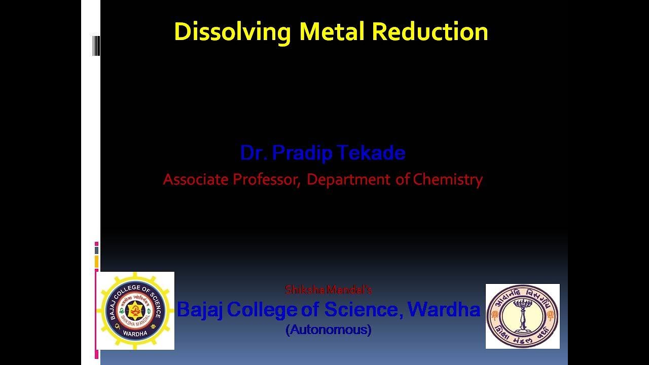 Lecture 43: Dissolving Metal Reduction-Part-I - YouTube