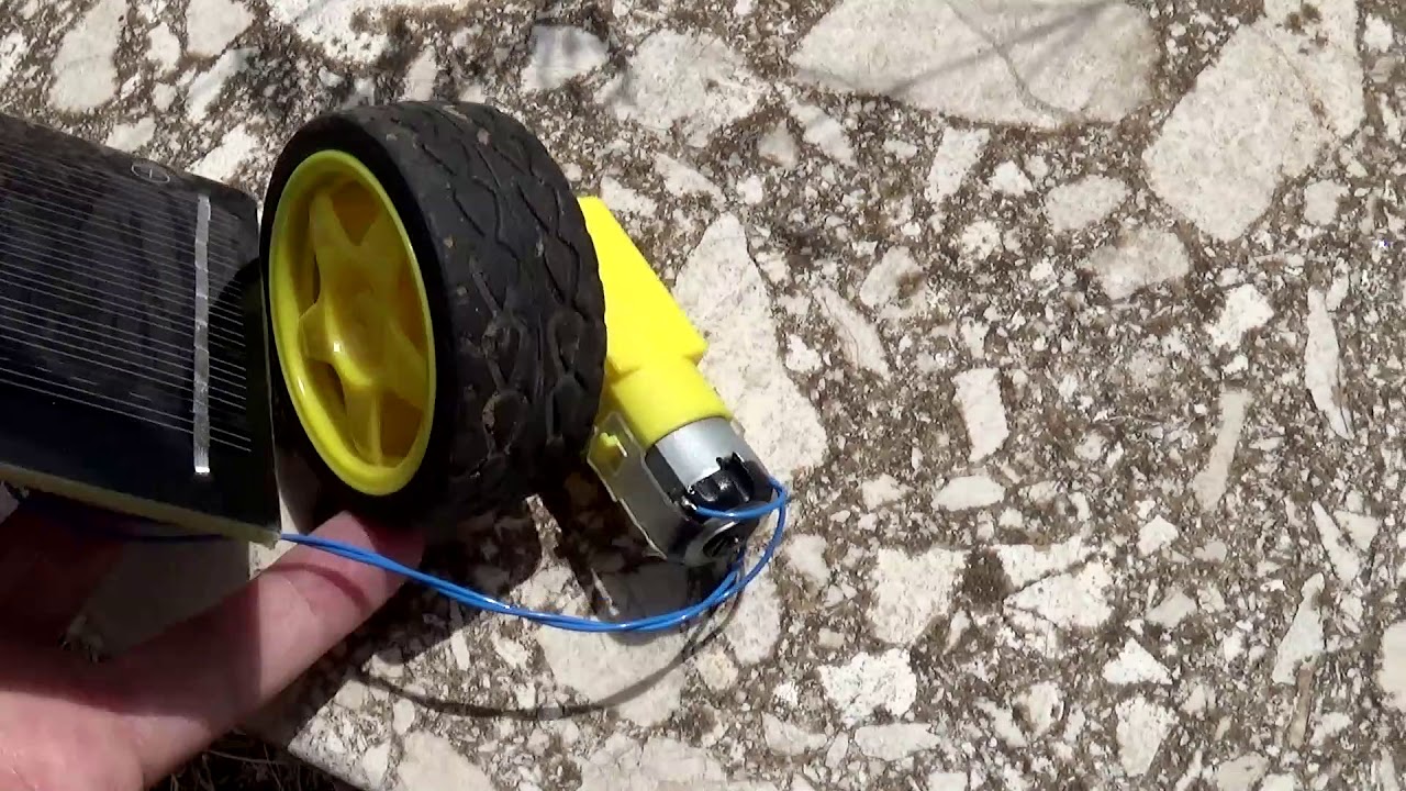 tiny MPPT homemade controller , solar panel + motor - YouTube