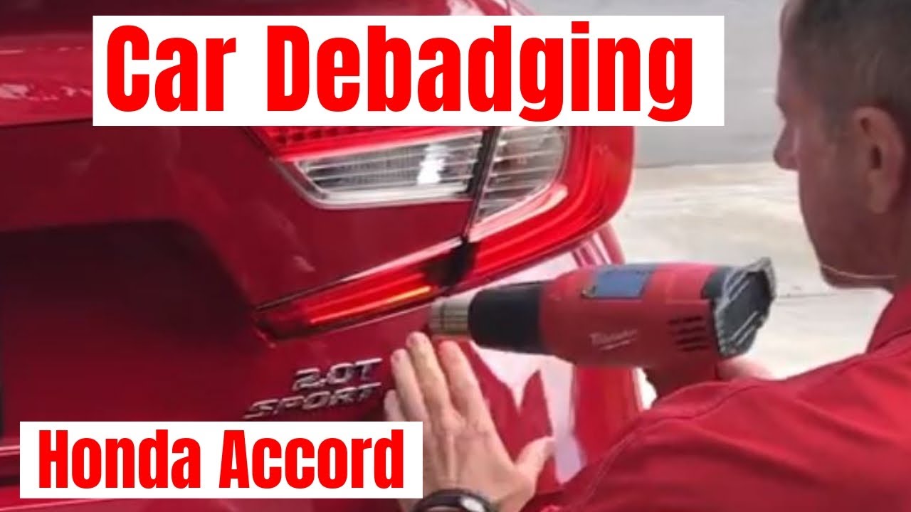 Car Debadging: Honda Accord - YouTube