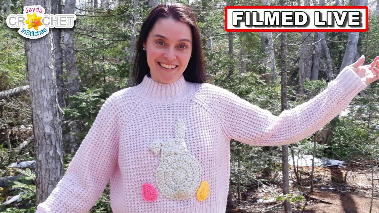 Bunny Sweater 2? Jayda InStitches Live CAL - April 7, 2025 - YouTube